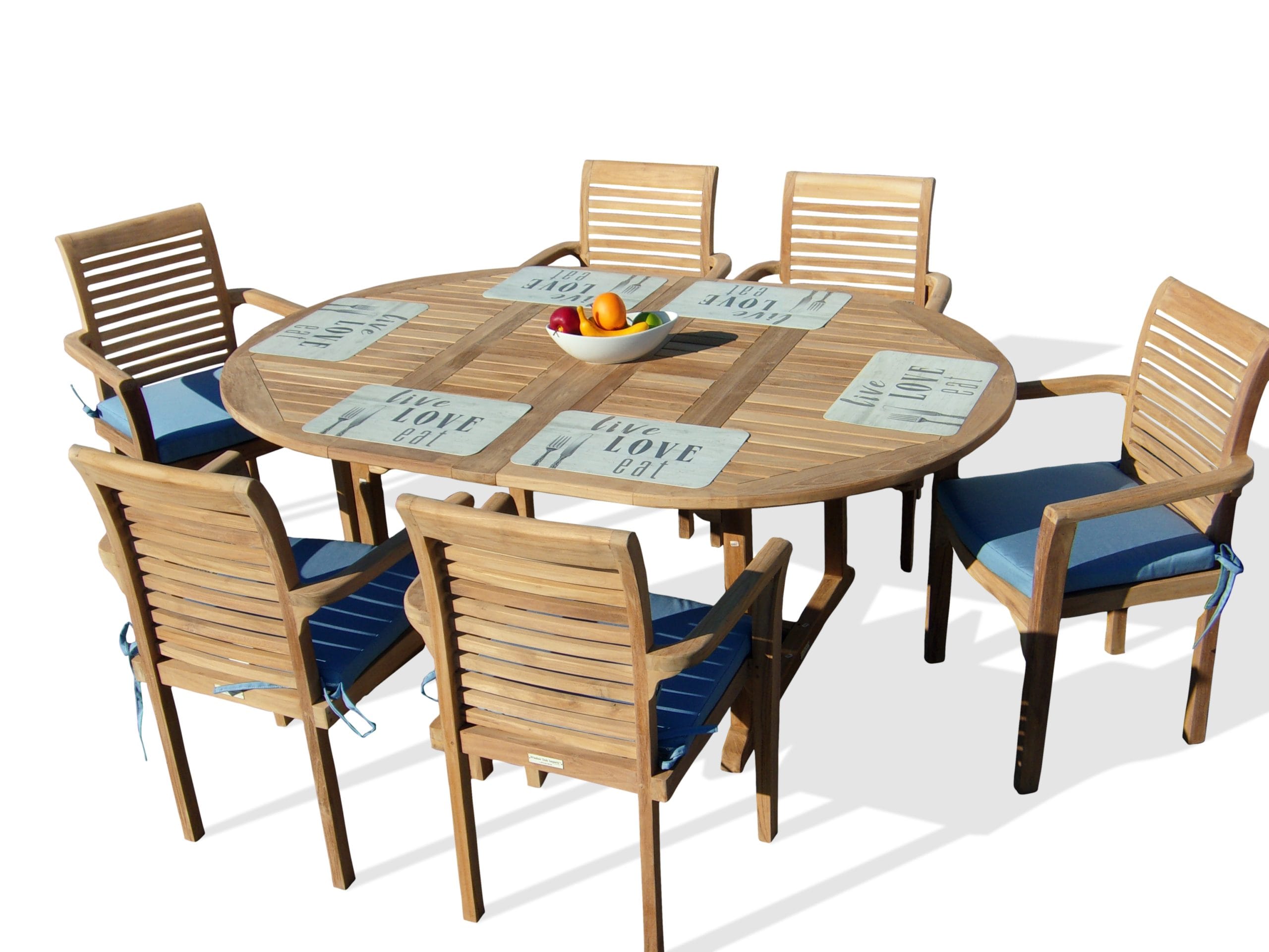 Extra Wide Oval Buckingham 75" x 51" Double Leaf Extension Table 51 ...
