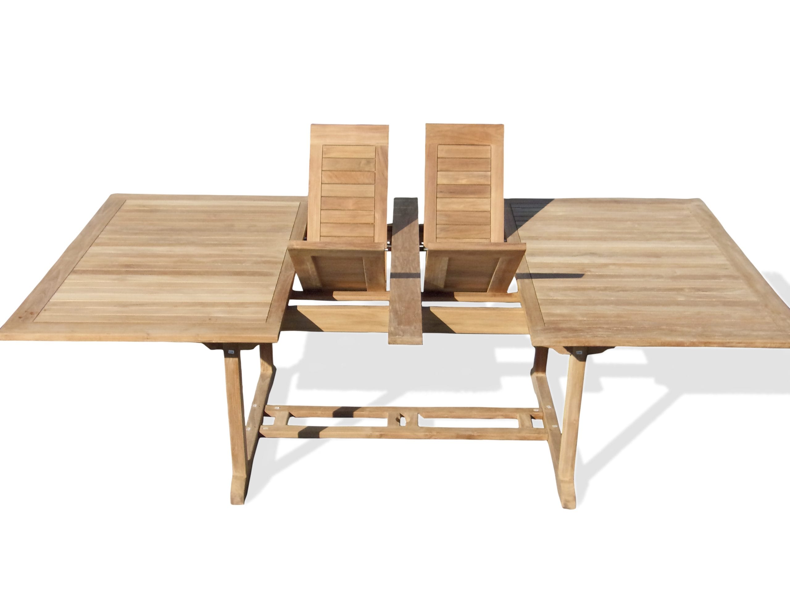 Extra Wide Rectangle Buckingham 108" x 51" Double Leaf Extension Table ...