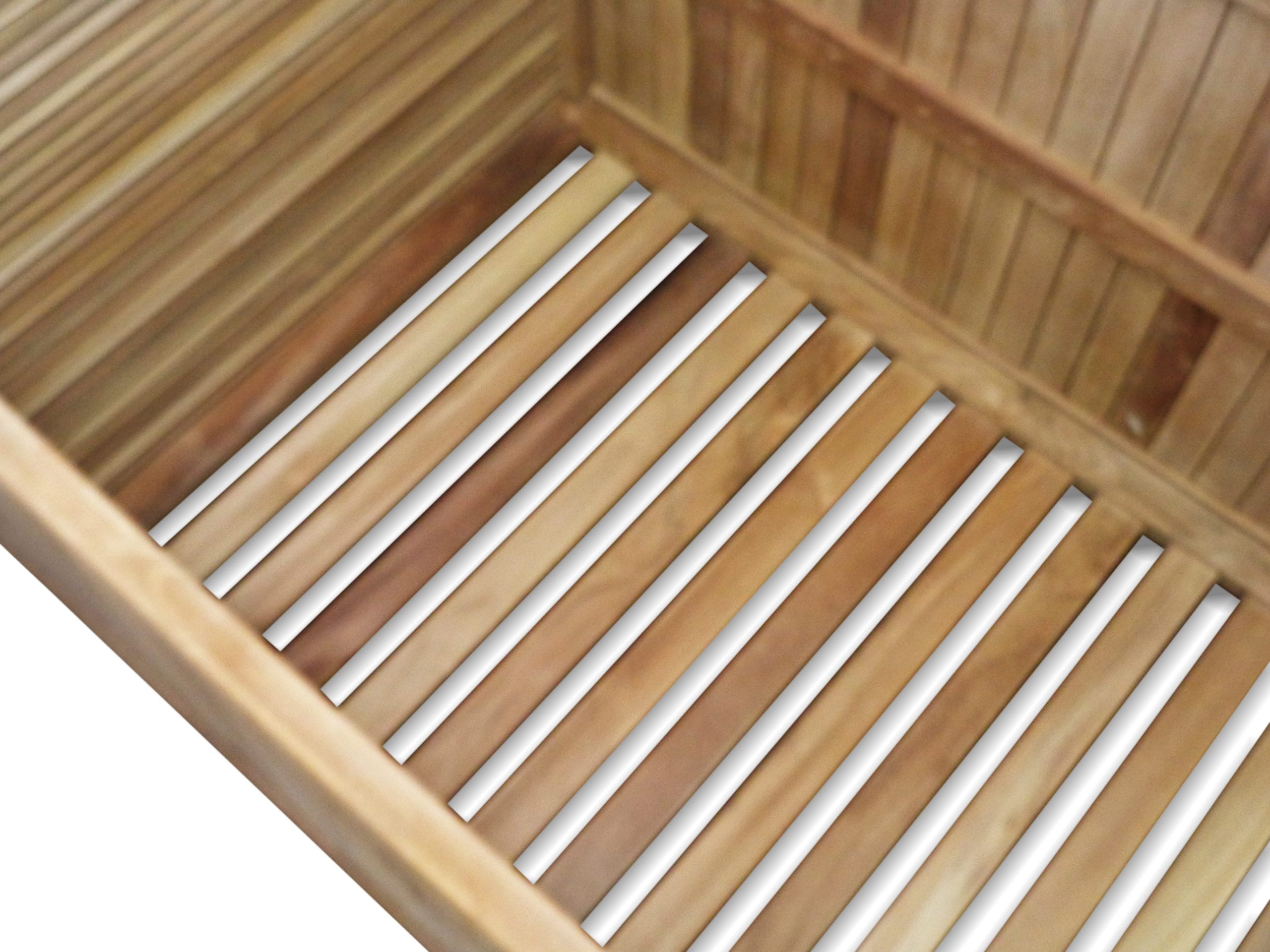 Tall Nantucket Teak Dock Storage Box